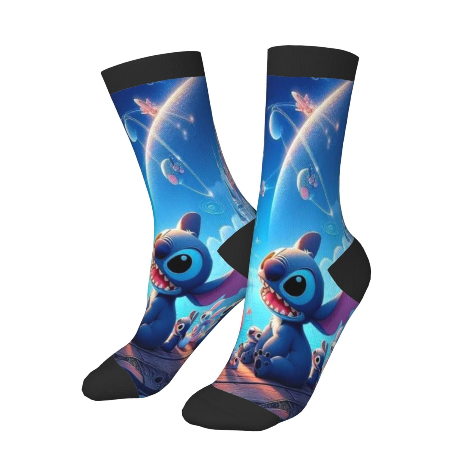 Stitch Looks Up At The Stars Kids Socks - Children's Contrasting Colors ...