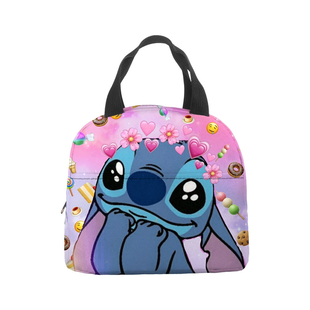 Stitch Lunch Bag Portable Cute Stitch Lunch Box Insulated Handbag ...
