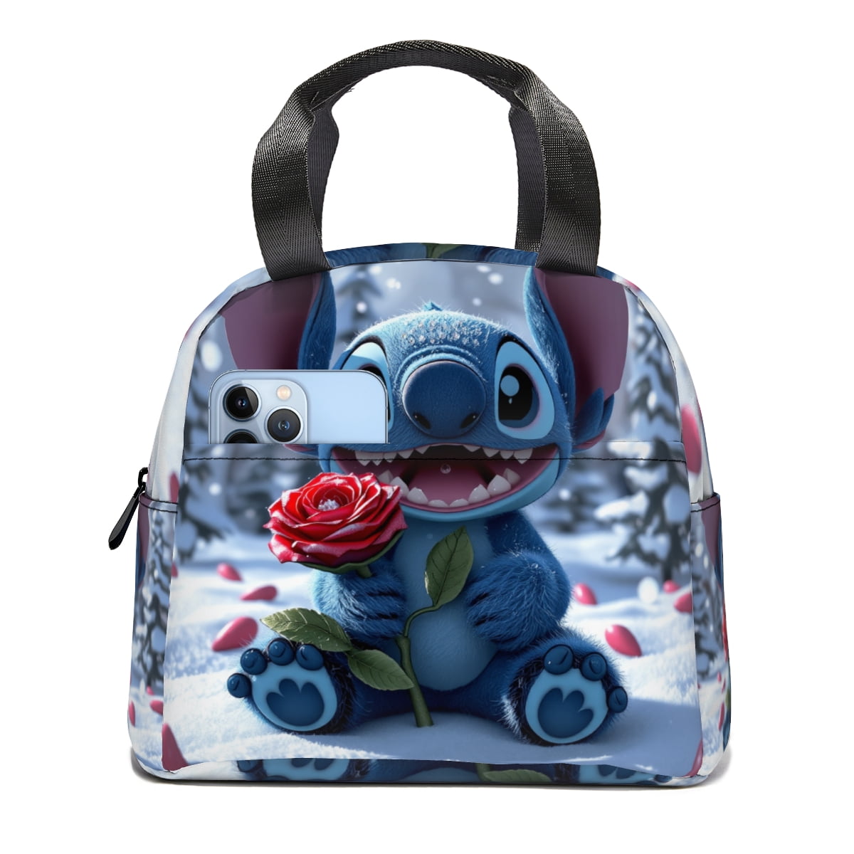 Stitch Lunch Bag Portable Cute Stitch Lunch Box Insulated Handbag ...