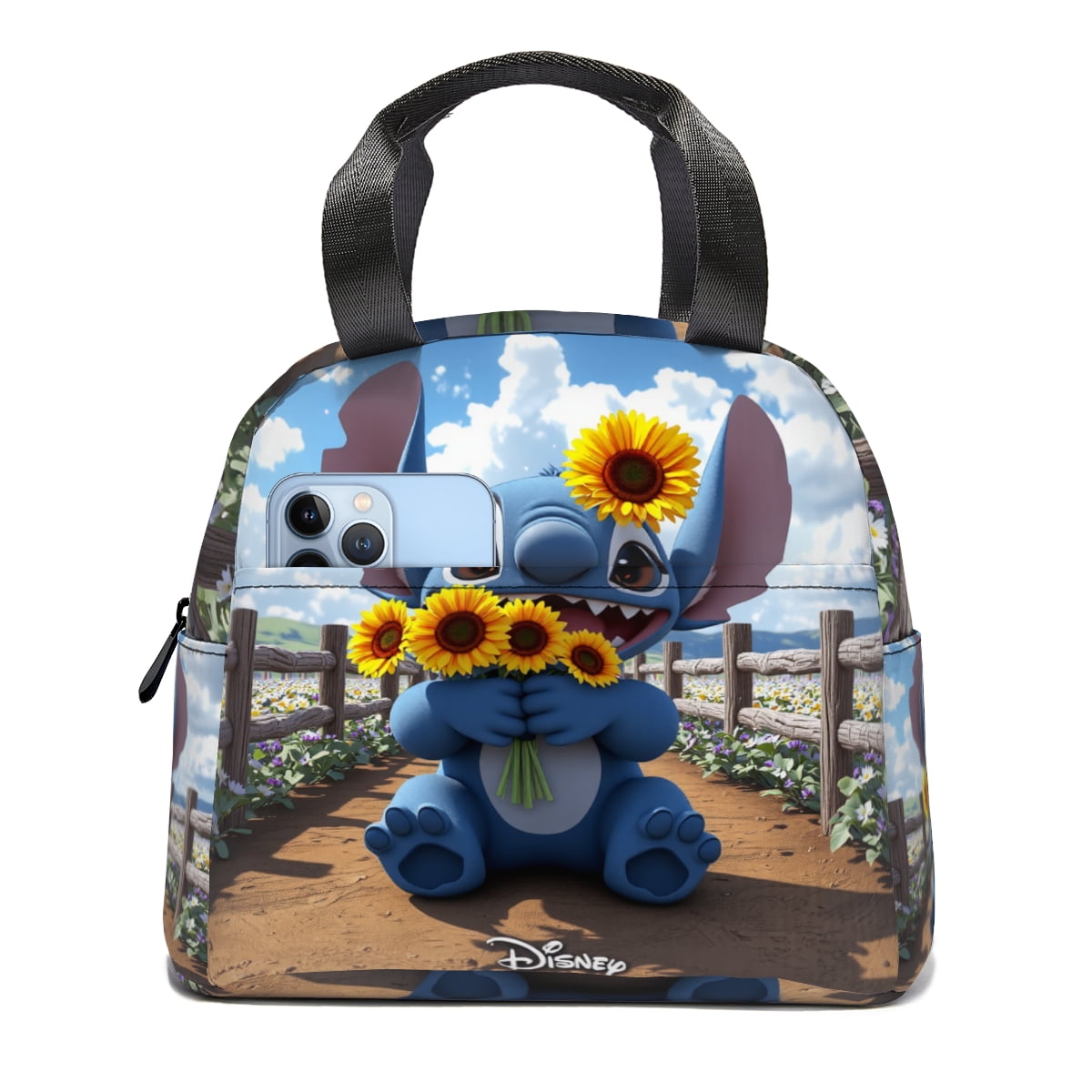Stitch Lunch Bag Portable Cute Stitch Lunch Box Insulated Handbag ...