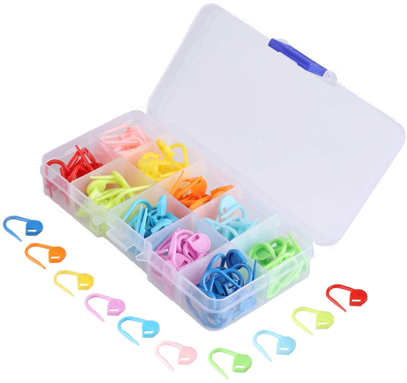 Stitch Markers 150 Pcs Knitting Crochet Locking Needle Clip Counter ...