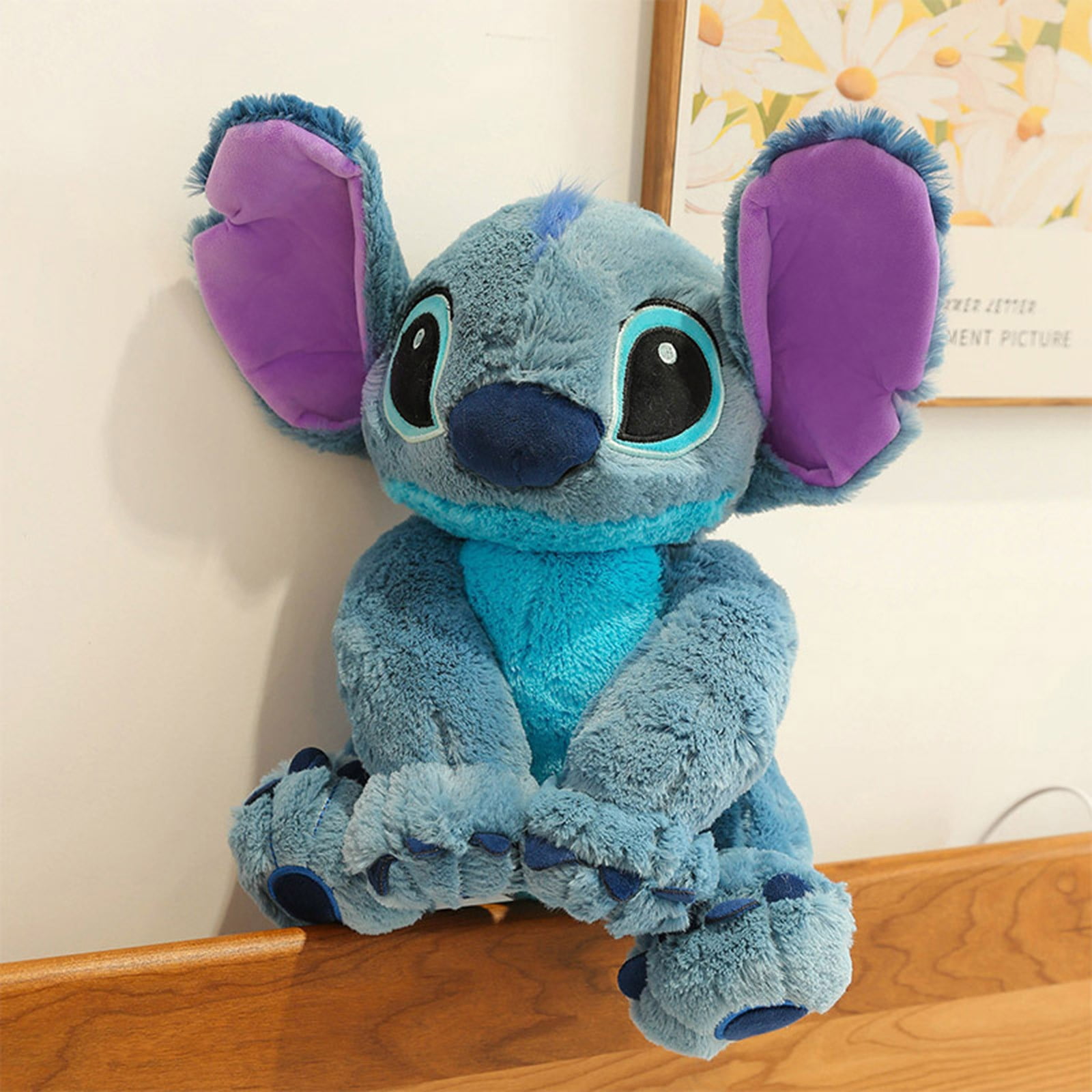 Stitch Medium Soft Toy for Kids, Cuddly Character with Fuzzy Texture ...