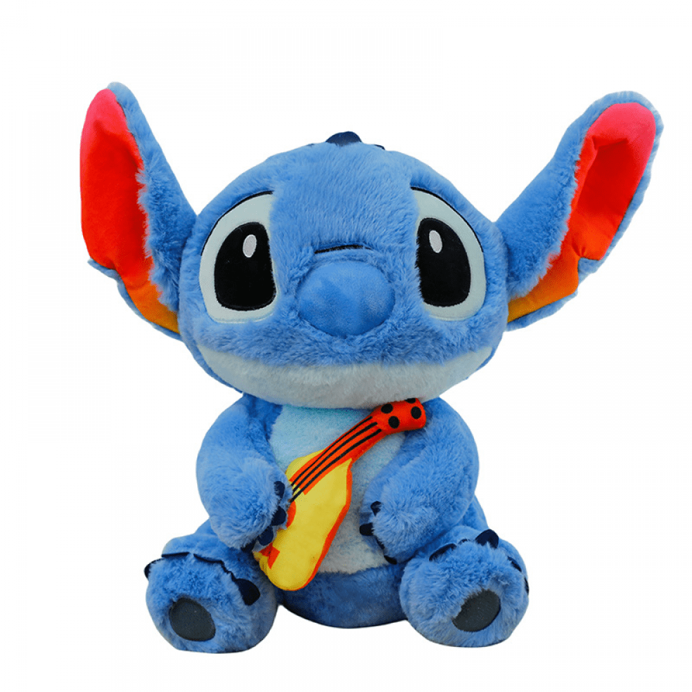 Stitch Medium Soft Toy for Kids, Cuddly Character with Fuzzy Texture ...