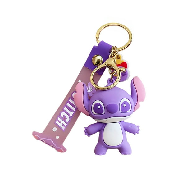 Stitch Mini Keychain - 2 Inch PVC Figure,Cute Character Keyring for ...