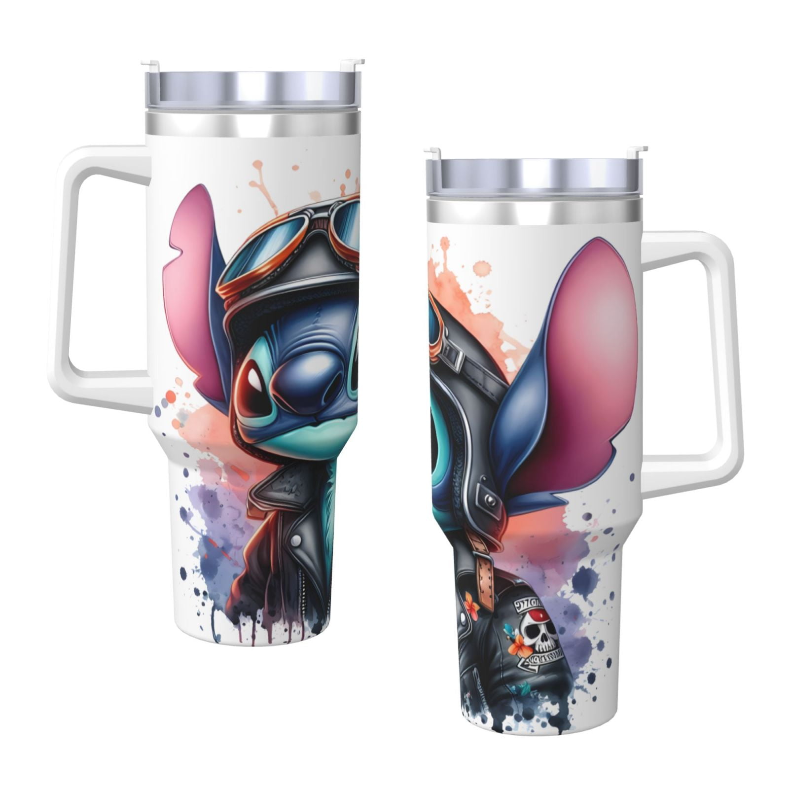 Stitch Moto Biker 40oz H2.0 Stainless Steel Vacuum Insulated Tumbler ...