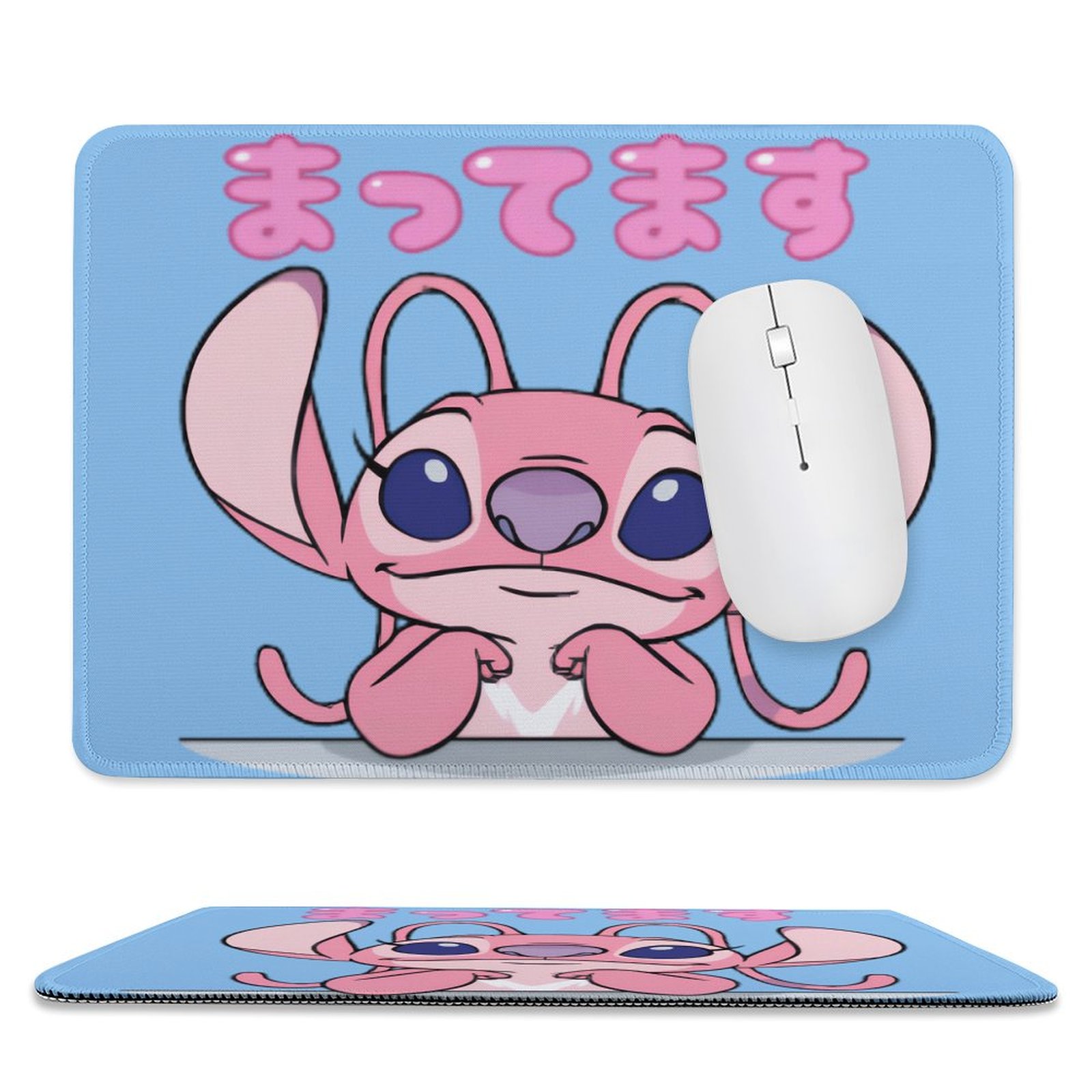 Stitch Mouse Pad for Women Cute Stitch Merch Square Mouse Pad Cloth with Rubberized Base ...