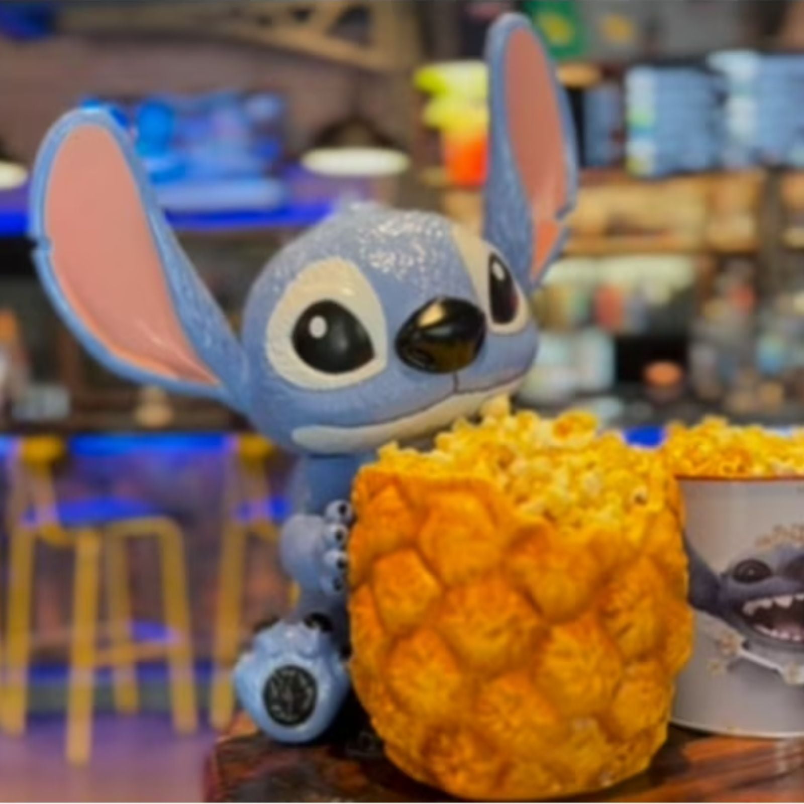 Stitch Movie 2025 Popcorn Bucket for Movie Night Stitch Pineapple 3D ...