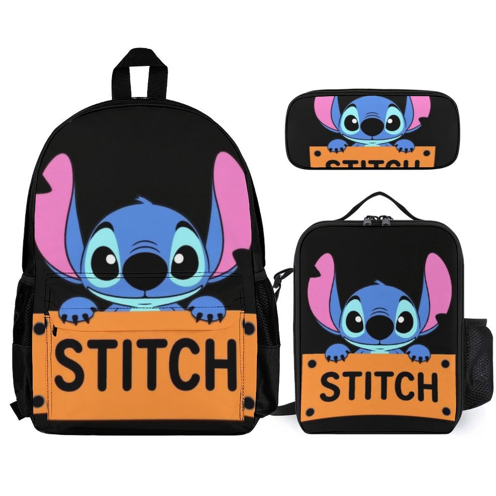 Stitch Nameplate Backpack Set Lightweight Backpack Book Bag Backpack ...