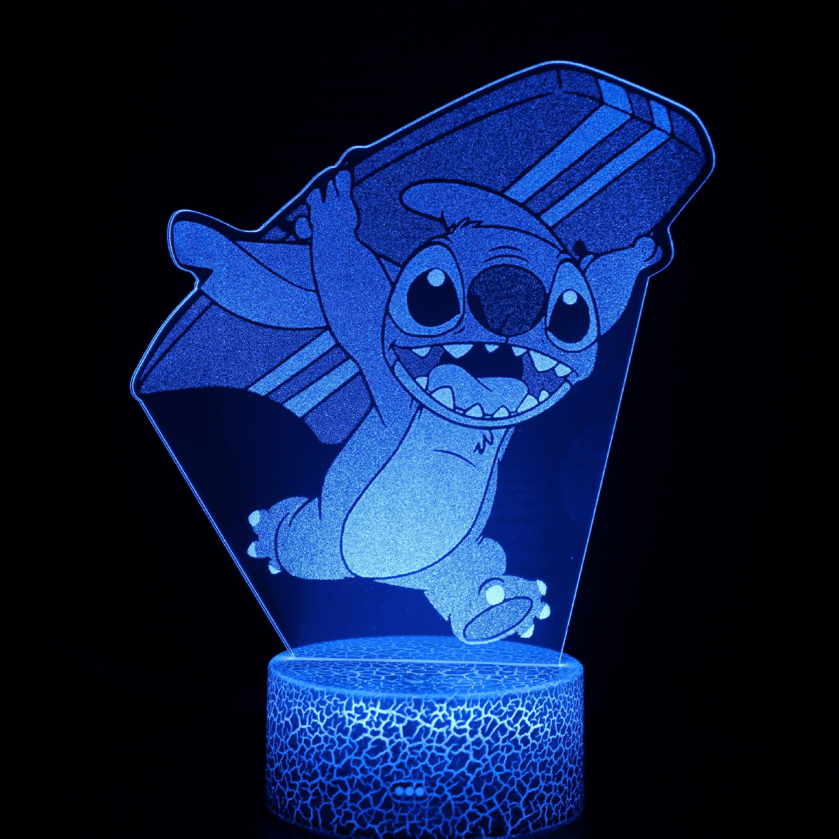 Stitch Night Light, Stitch Gifts, 3D Illuminated Stitch Pattern Night ...