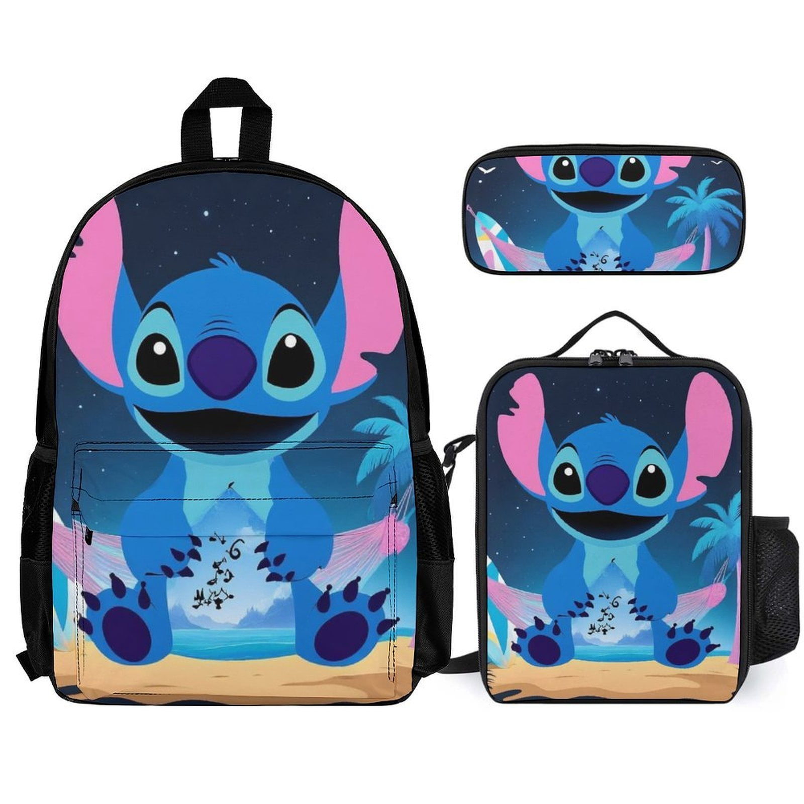 Stitch Night Sky Dream Backpack 3pcs/set Backpack For Camping With ...