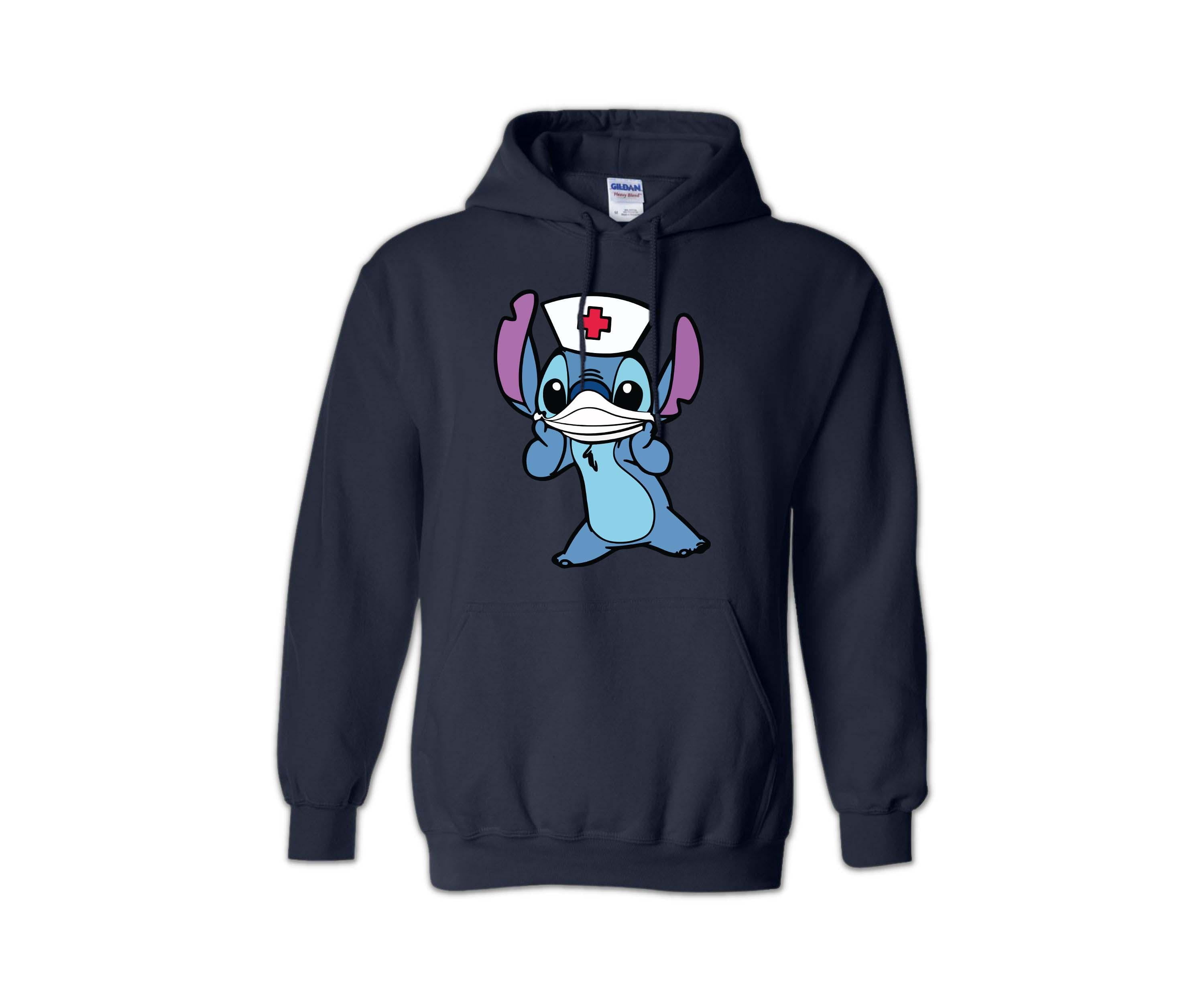 Stitch Nurse Hoodie, Disney Nurse Hoodie, Nurse Appreciation Hoodie ...