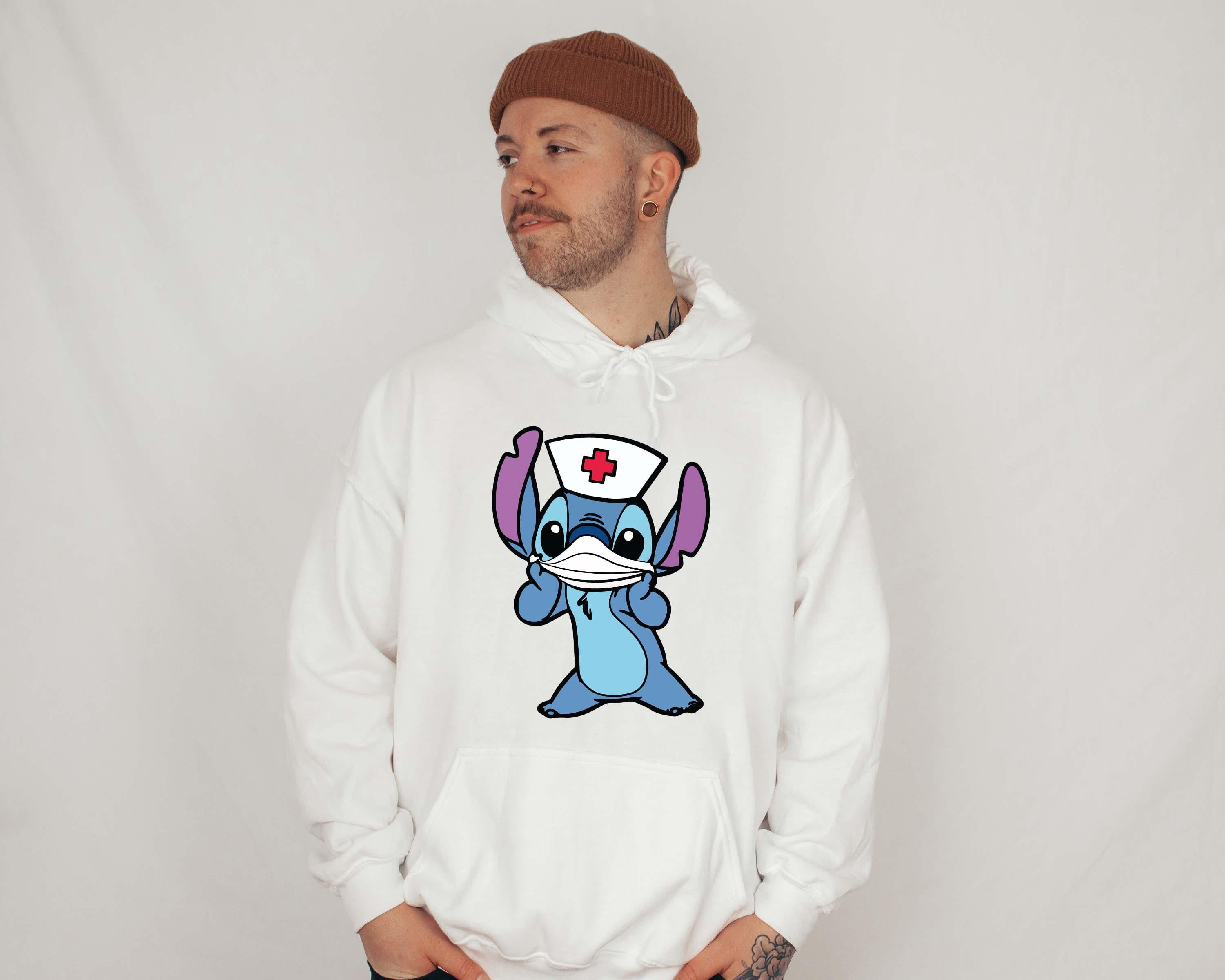 Stitch Nurse Hoodie, Disney Nurse Hoodie, Nurse Appreciation Hoodie ...