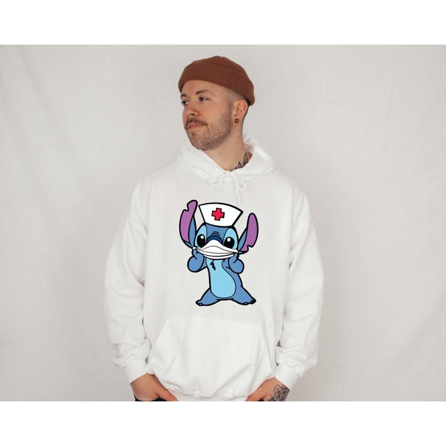 Stitch Nurse Hoodie, Disney Nurse Hoodie, Nurse Appreciation Hoodie ...