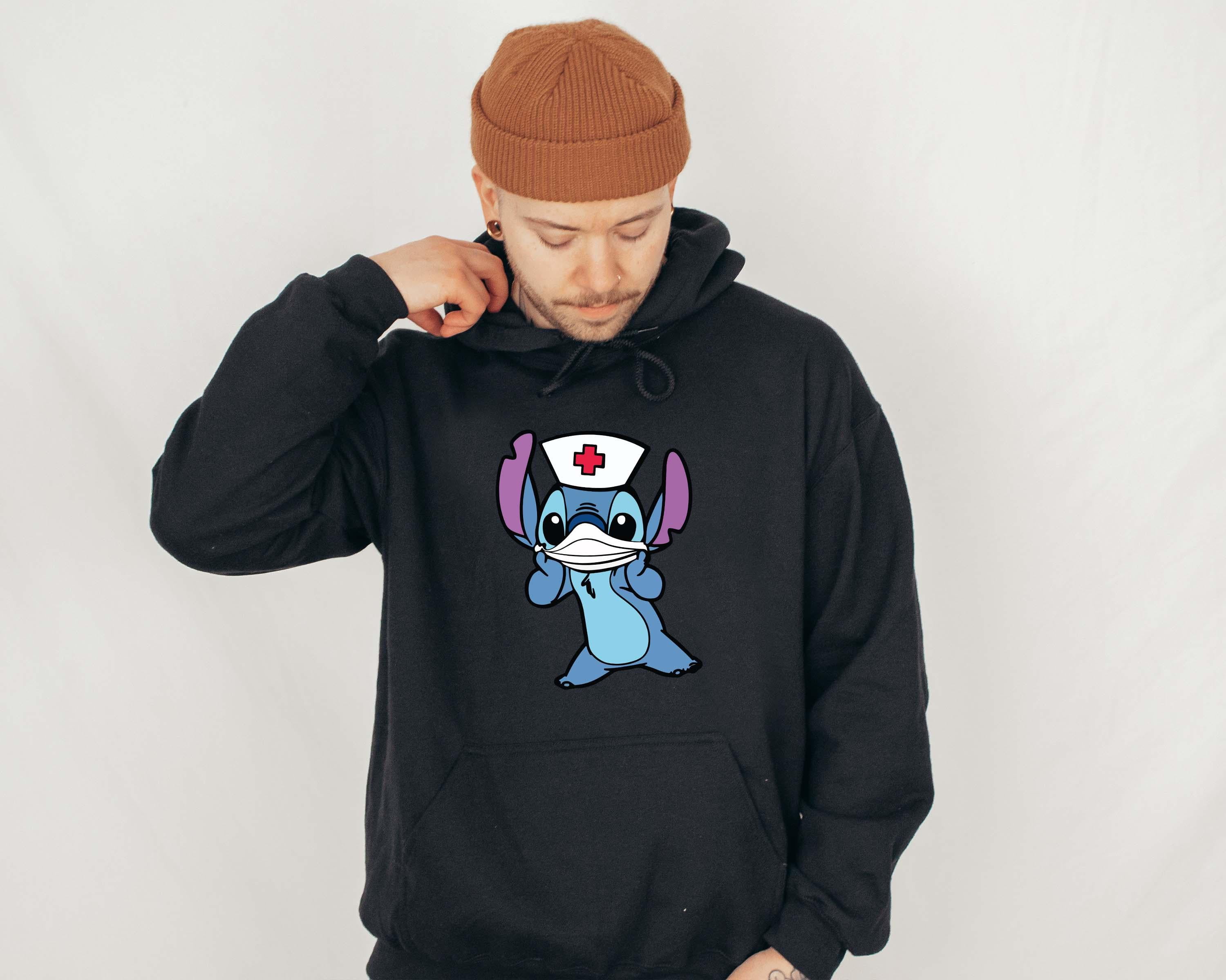 Stitch Nurse Hoodie, Disney Nurse Hoodie, Nurse Appreciation Hoodie ...