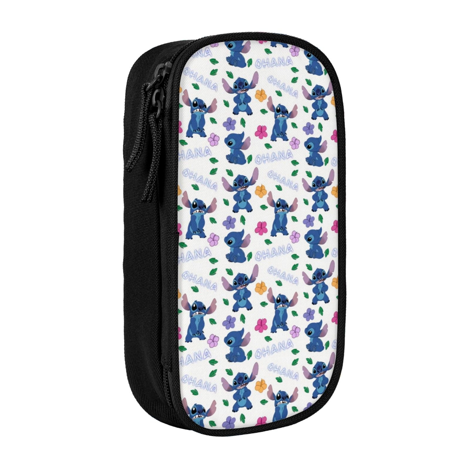 Stitch OHANA CHANA Double Layer Large Capacity Pencil Bag with Zipper ...