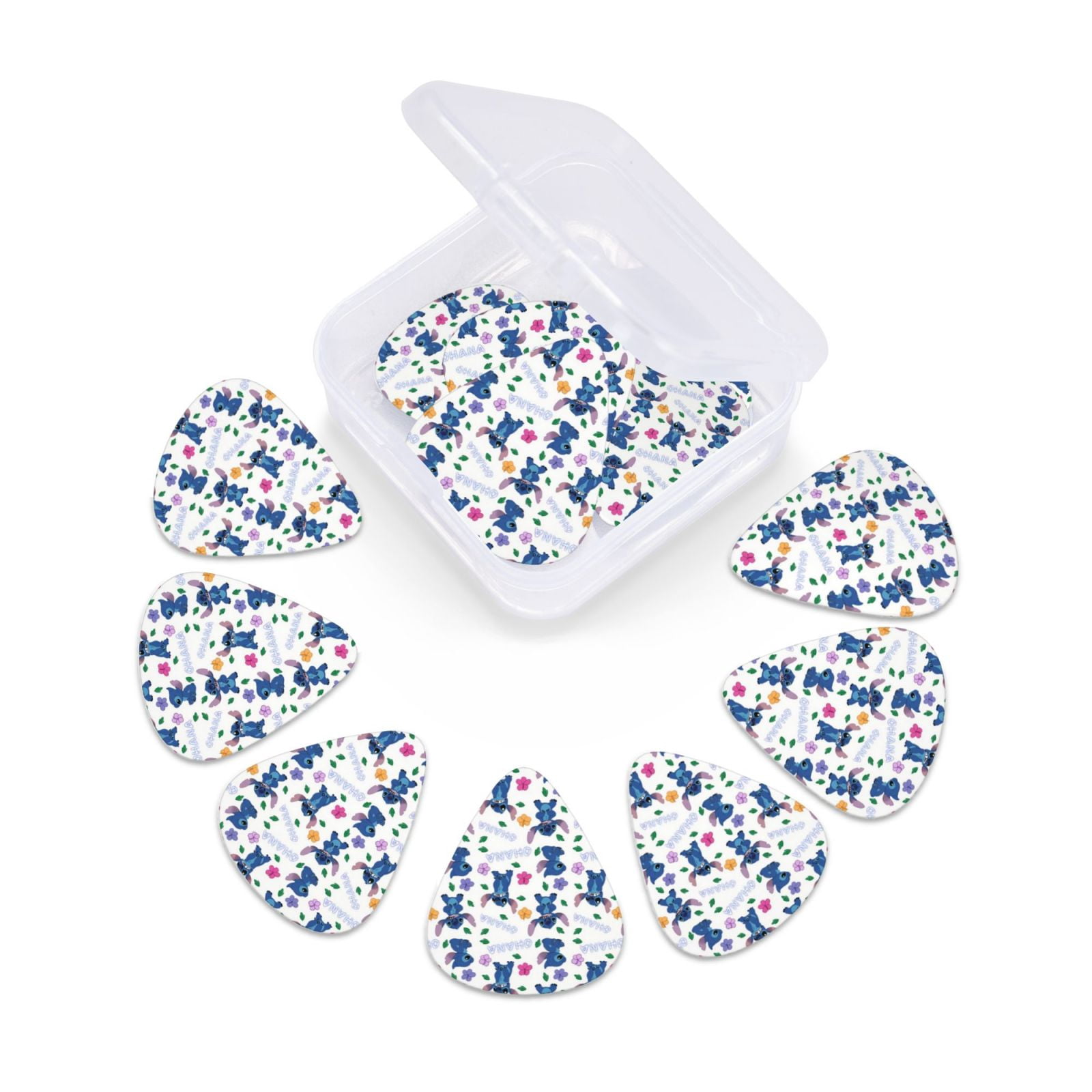 Stitch Ohana Chana 12 Piece Guitar Picks Set With Holder For Acoustic ...