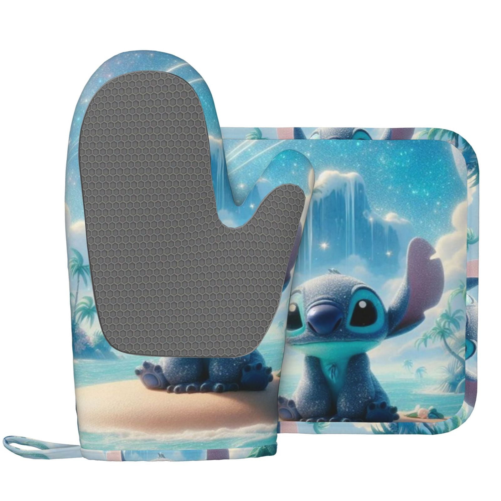 Stitch Oven Mitts And Pot Holders Sets Of 2, Kitchen Microwave Gloves ...