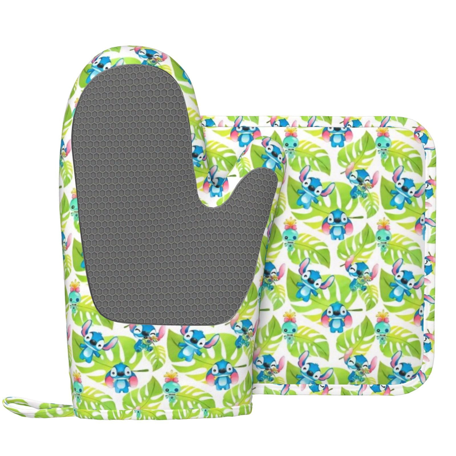 Stitch Oven Mitts And Pot Holders Sets Of 2, Kitchen Microwave Gloves ...