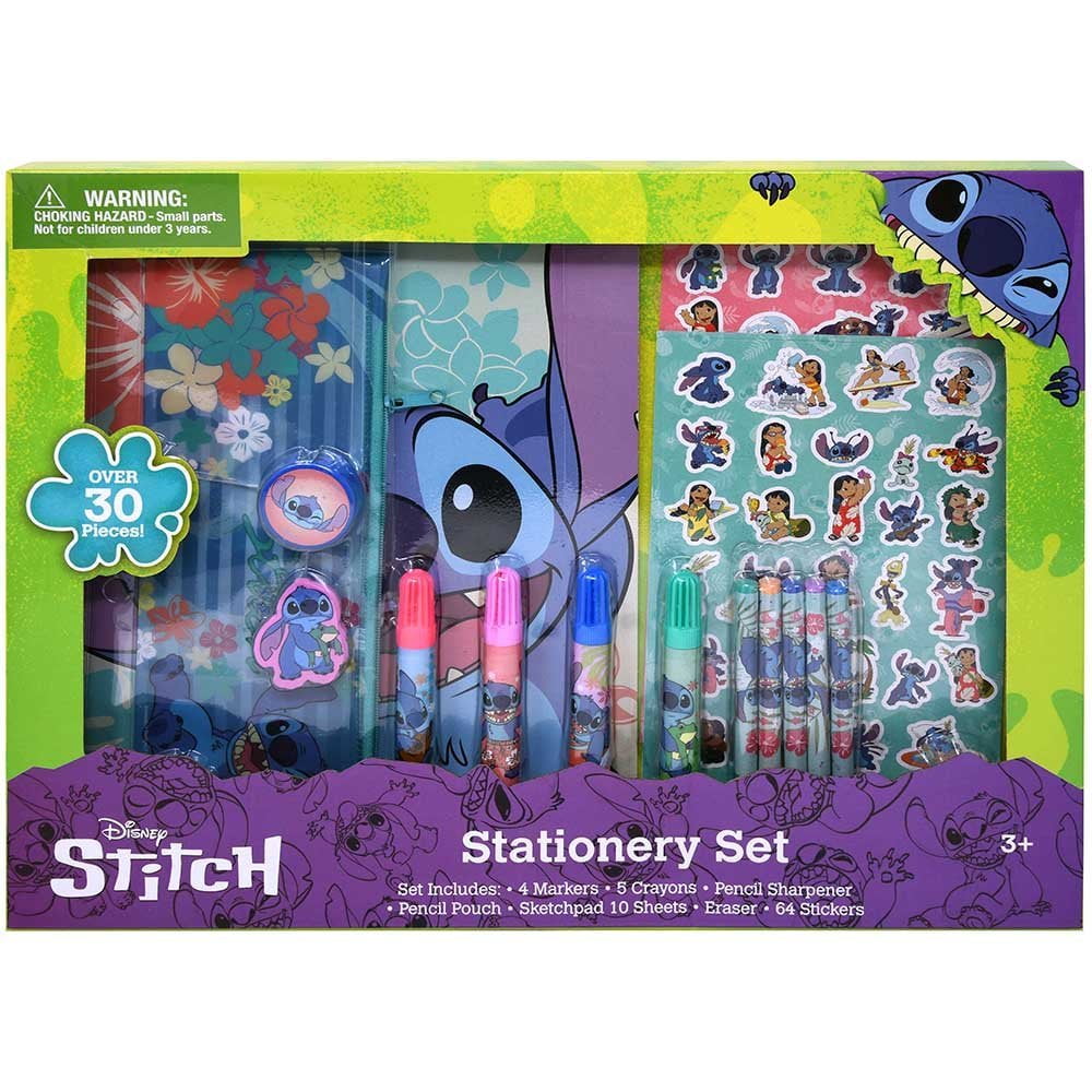 Stitch Over 30pc Stationery Set in Box, school, girls, kids - Walmart.com