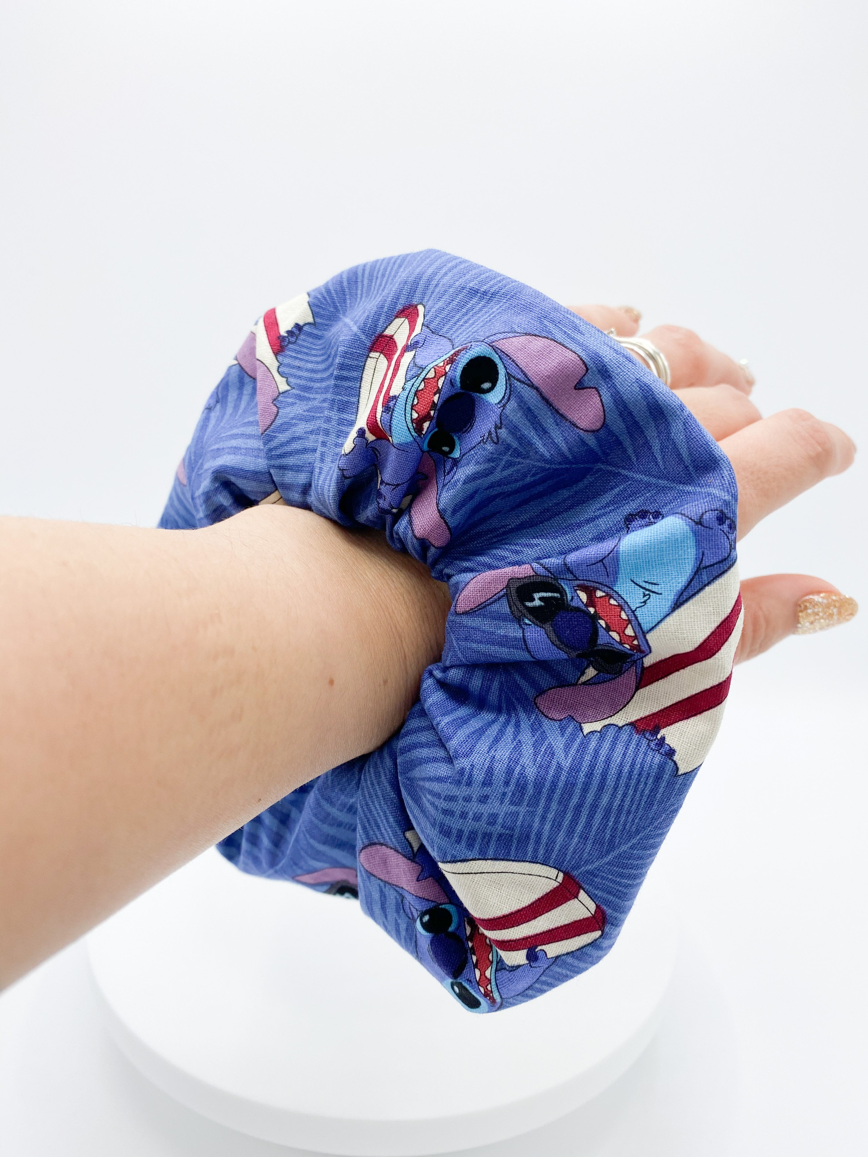 Stitch Oversized Scrunchie LILO and Stitch hair tie - Walmart.com