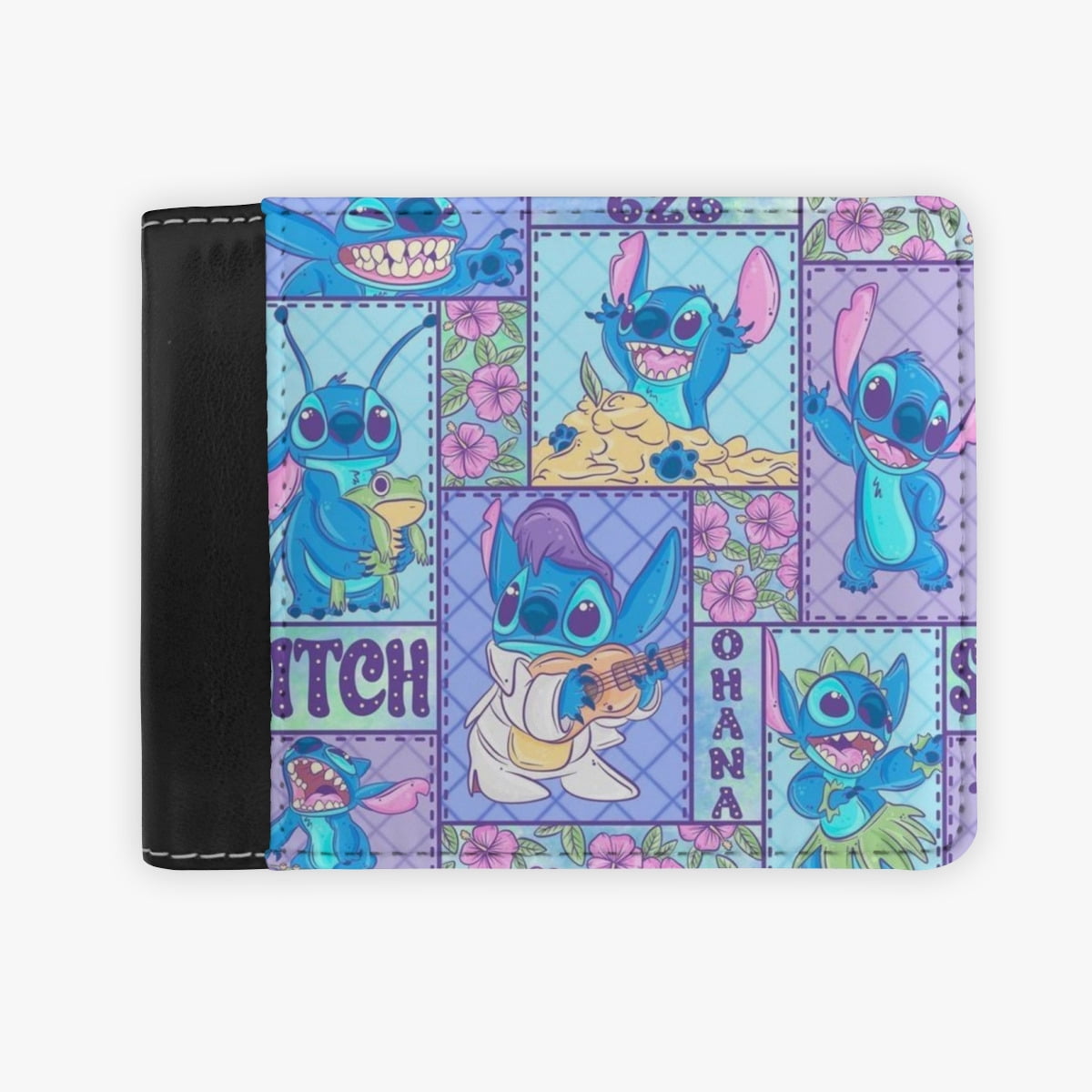 Stitch PU Bifold Wallet for Boys Girls, 4.64 x 3.71 Inches - Walmart.com