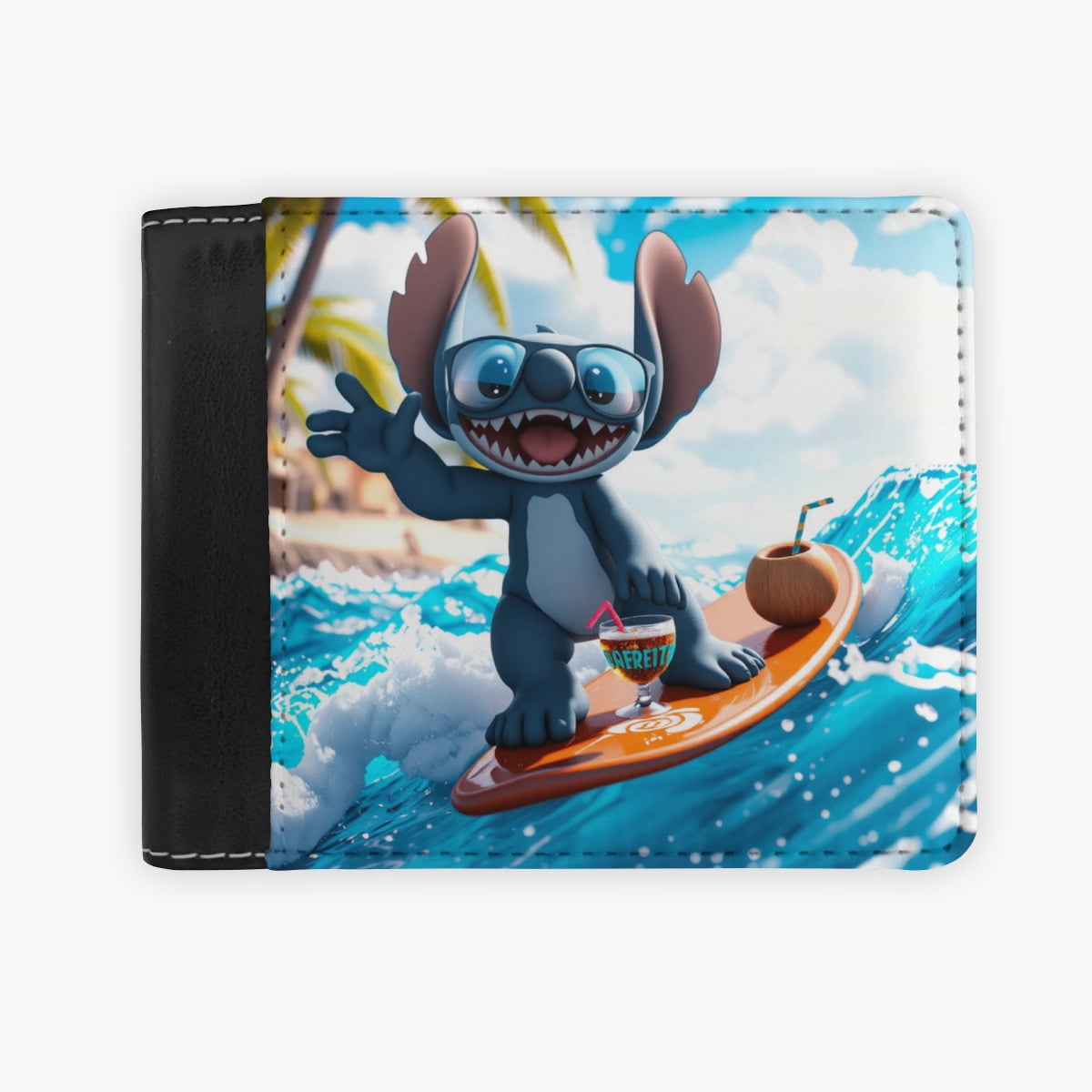 Stitch PU Bifold Wallet for Boys Girls, 4.64 x 3.71 Inches - Walmart.com