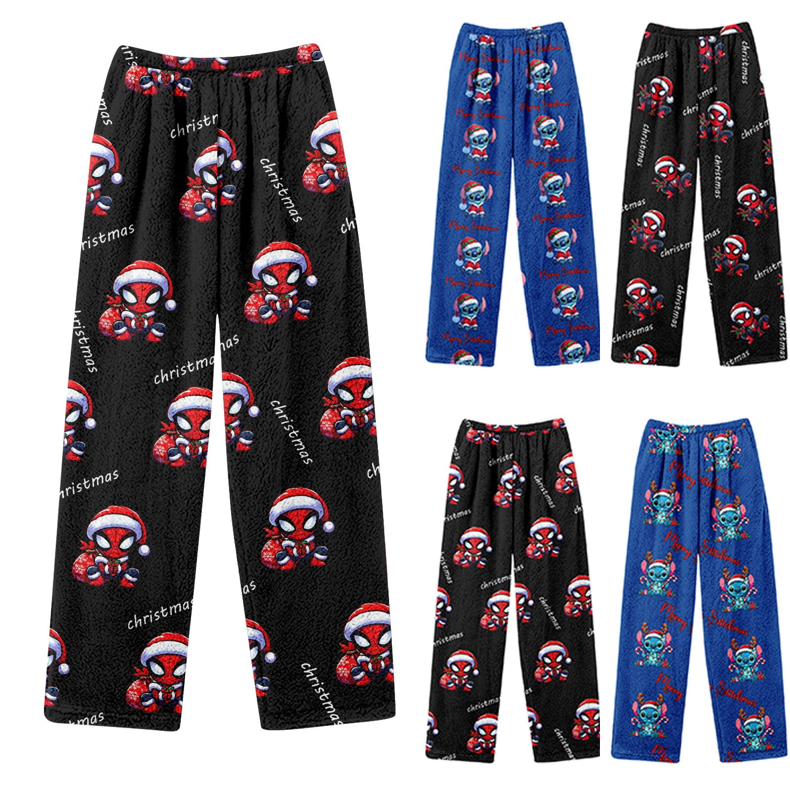 Stitch Pajama Pants Kids, Kid's Stitch Printed Pajama Pants, Comfy ...