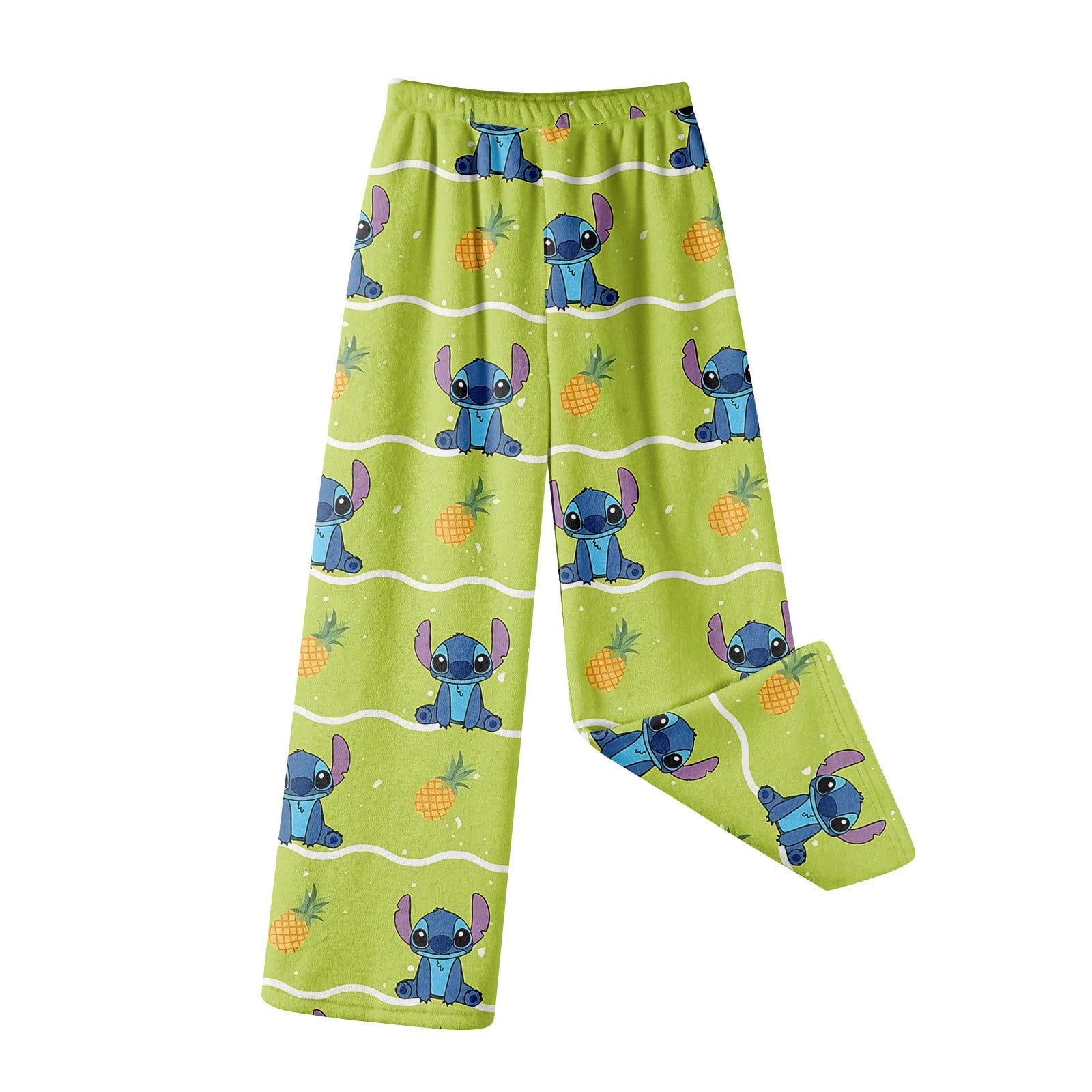 Stitch Pajama Pants Women Stitch Hibiscus Plush Fleece Pants Juniors ...