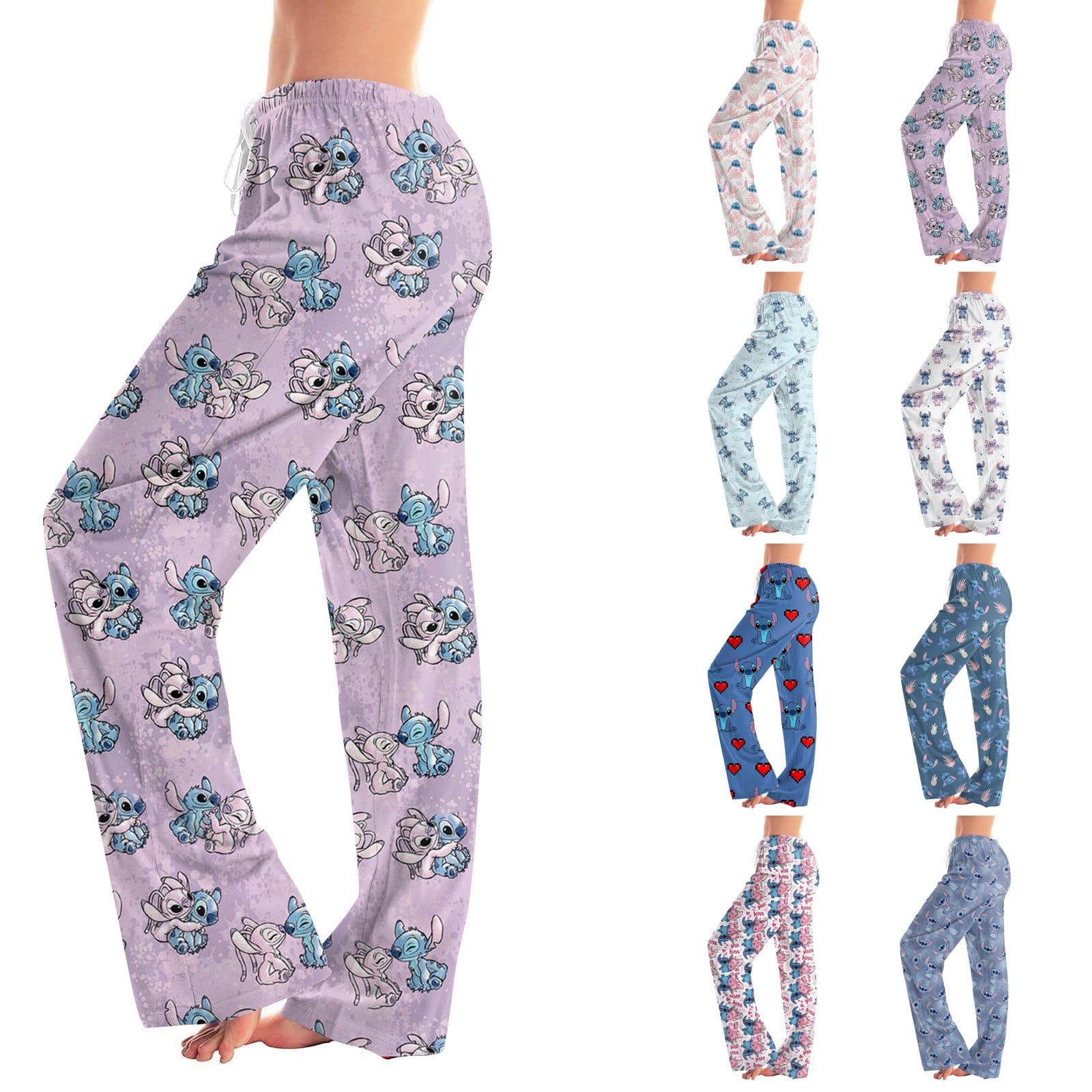 Stitch Pajama Pants for Women, Soft Stitch Pajama Pants Skin-Friendly ...