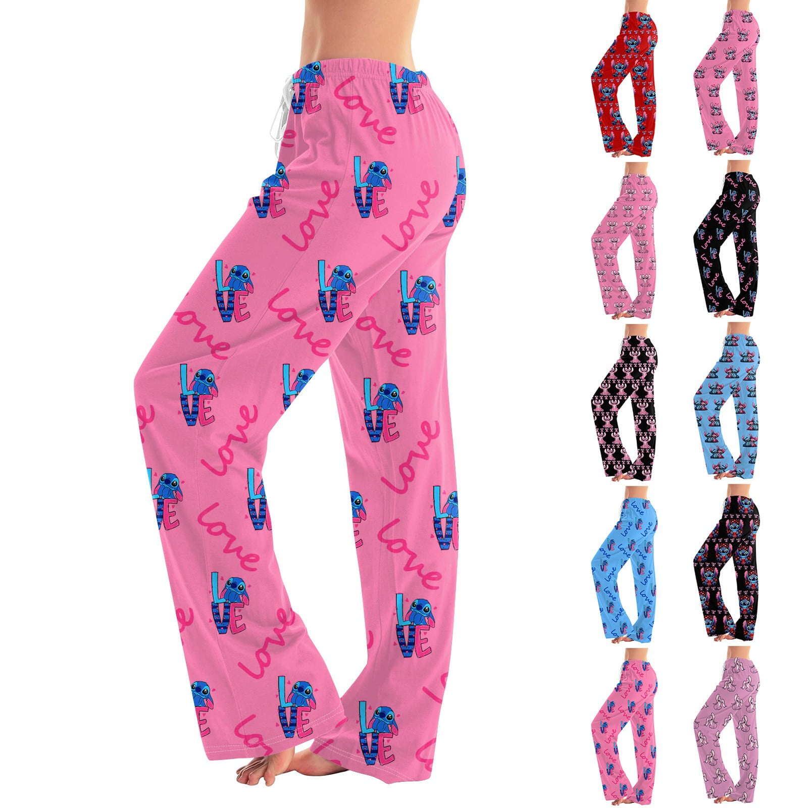 Stitch Pajama Pants for Women, Soft Stitch Pajama Pants Skin-Friendly ...