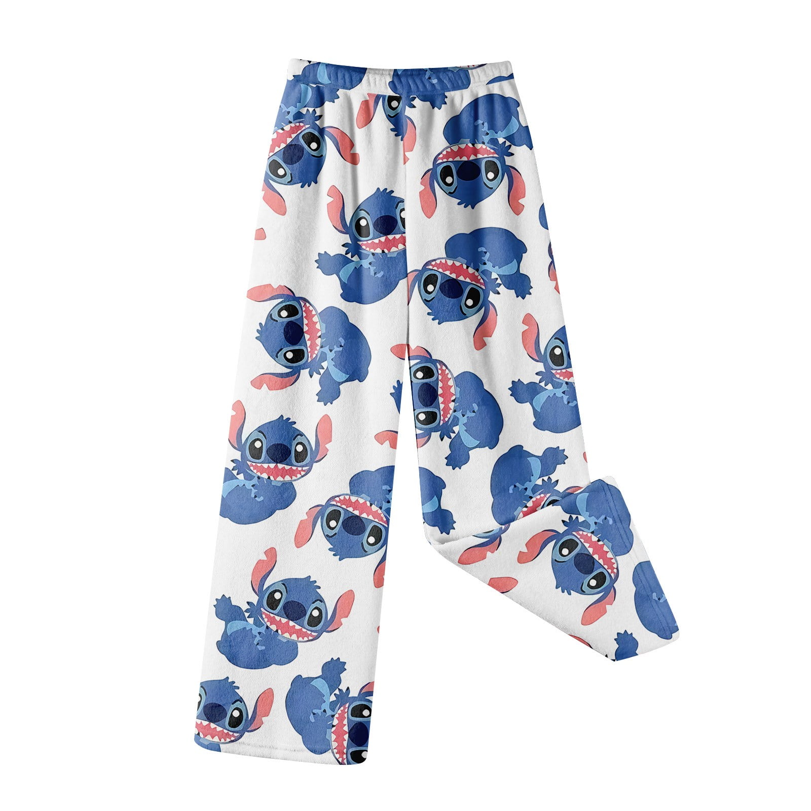 Stitch Pajama Pants Women Stitch Hibiscus Plush Fleece Pants Juniors ...
