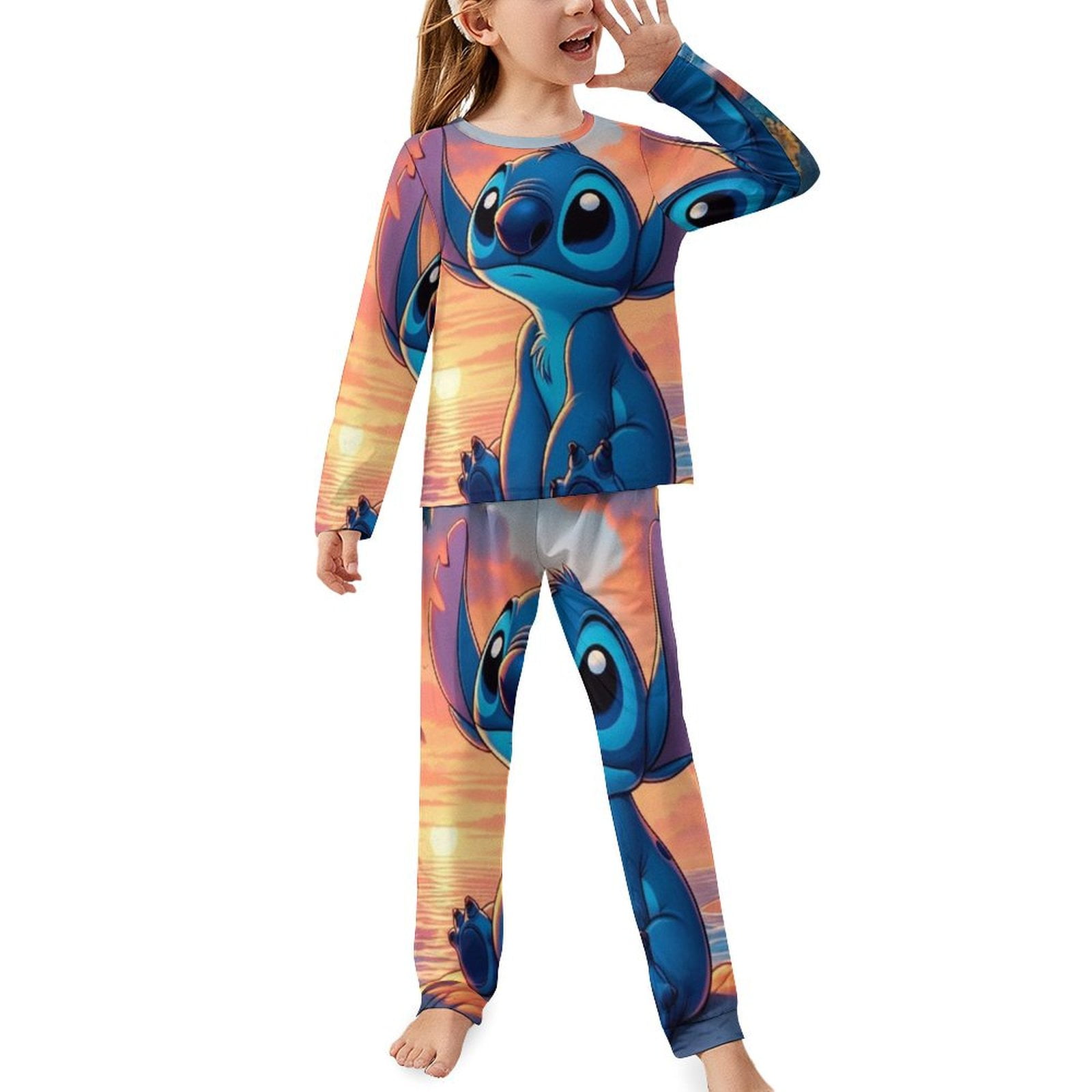 Stitch Pajamas Set for Gils Boys Kids Cute PJ Sets Stitch Merch ...
