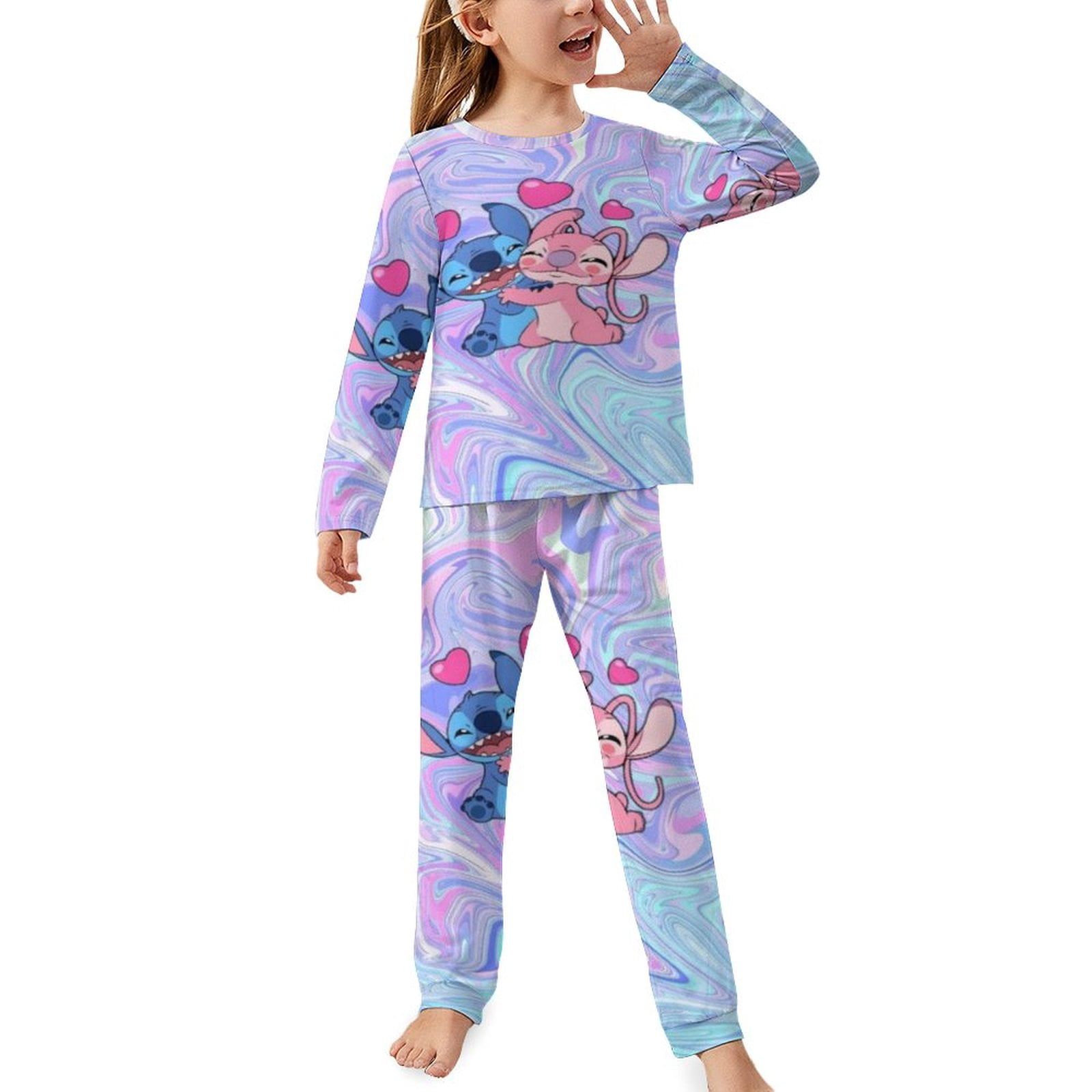 Stitch Pajamas Set for Gils Boys Kids Cute PJ Sets Stitch Merch ...