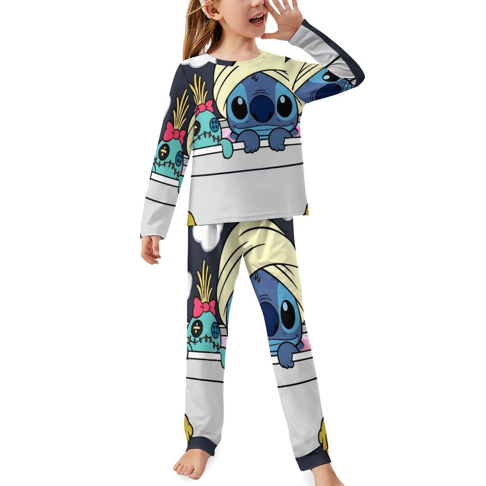 Stitch Pajamas Set for Gils Boys Kids Cute PJ Sets Stitch Merch ...