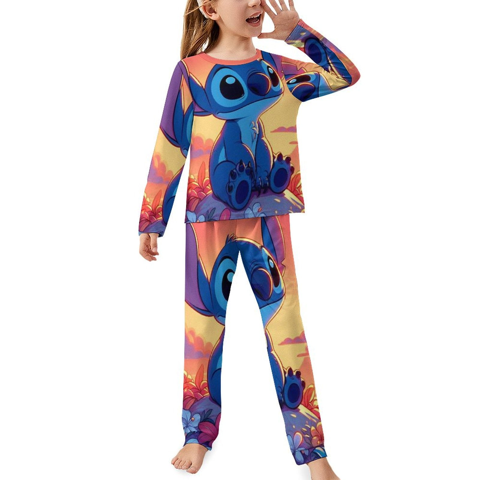 Stitch Pajamas Set for Gils Boys Kids Cute PJ Sets Stitch Merch ...