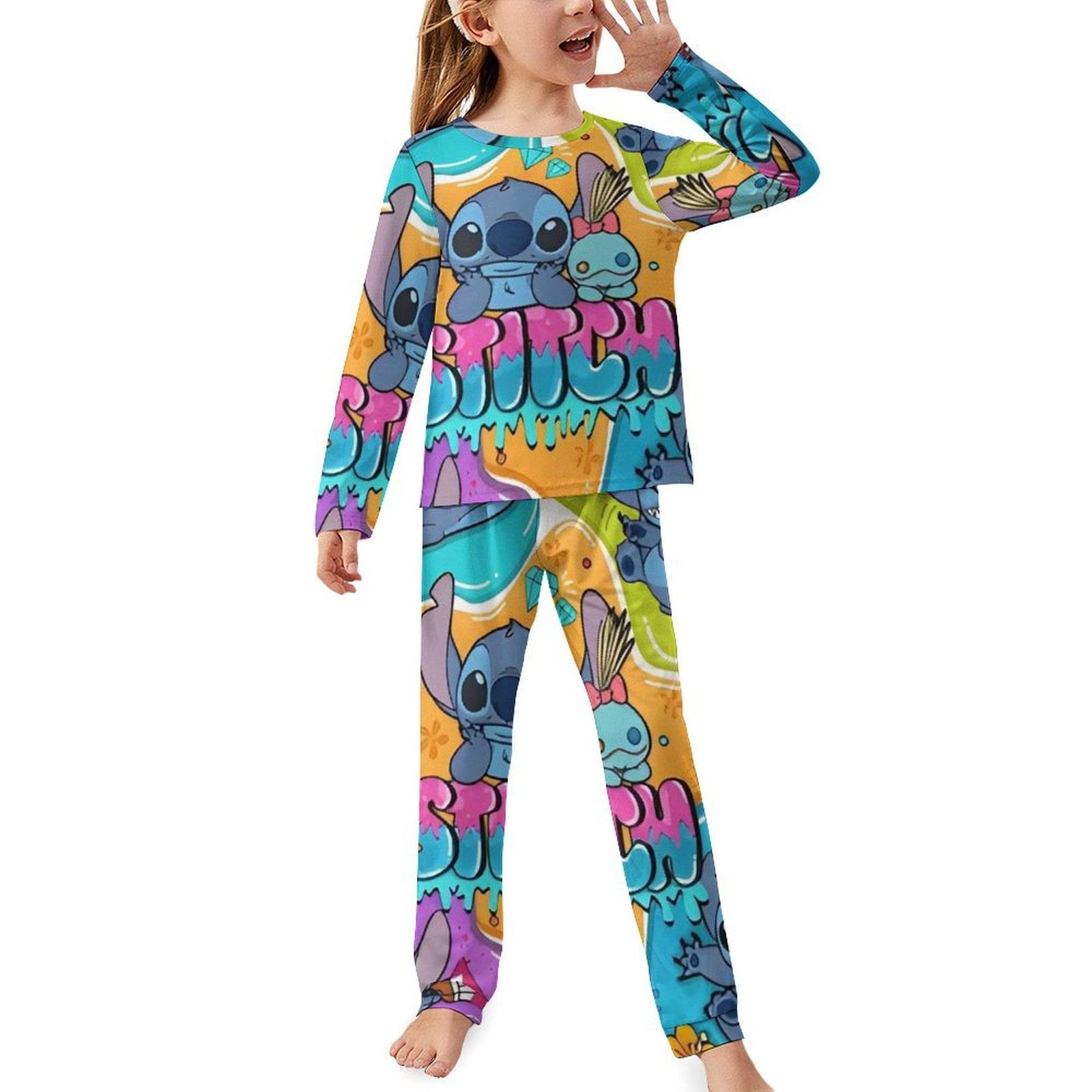 Stitch Pajamas Set for Gils Boys Kids Cute PJ Sets Stitch Merch ...