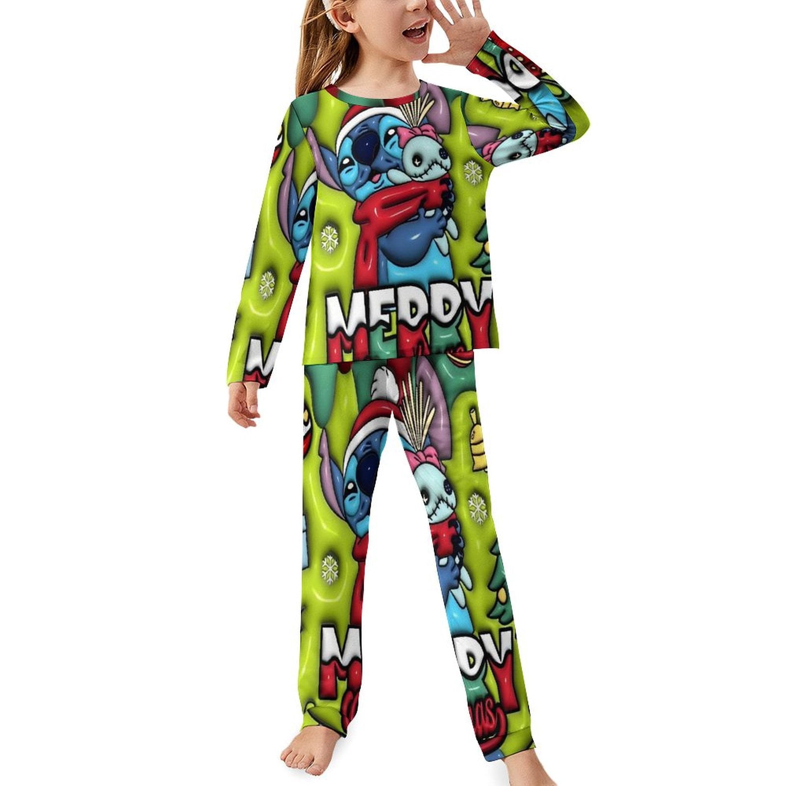 Stitch Pajamas Set for Gils Boys Kids Cute PJ Sets Stitch Merch ...