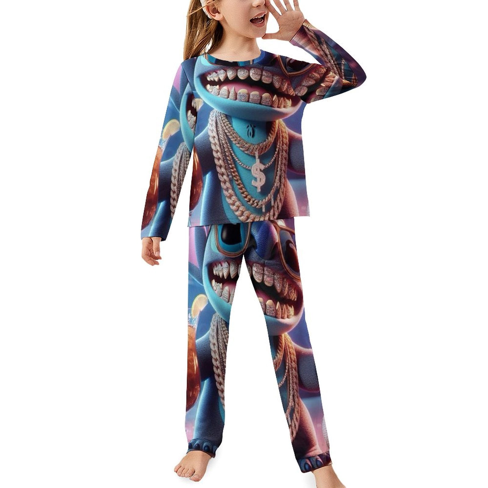Stitch Pajamas Set for Gils Boys Kids Cute PJ Sets Stitch Merch ...
