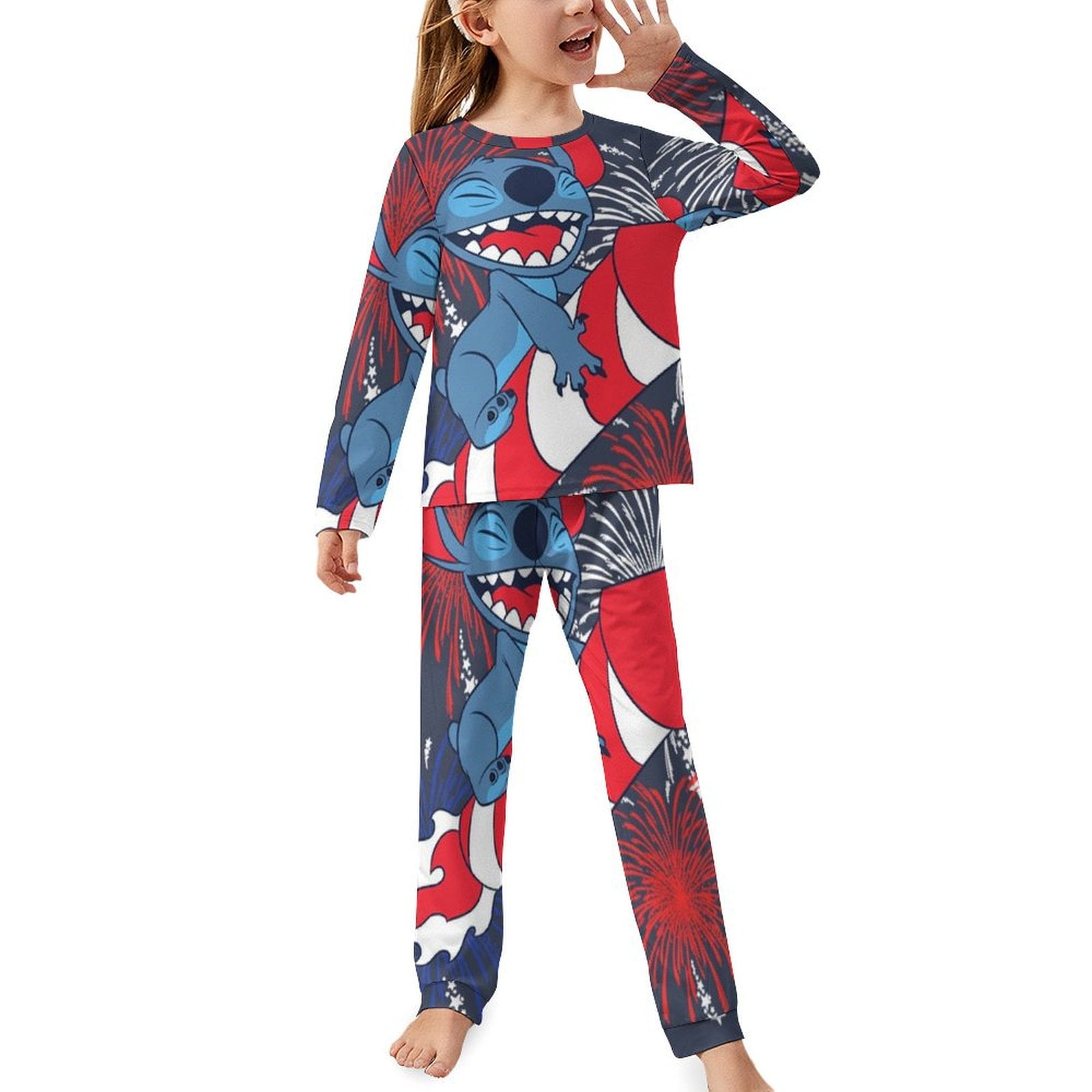Stitch Pajamas Set for Gils Boys Kids Cute PJ Sets Stitch Merch ...