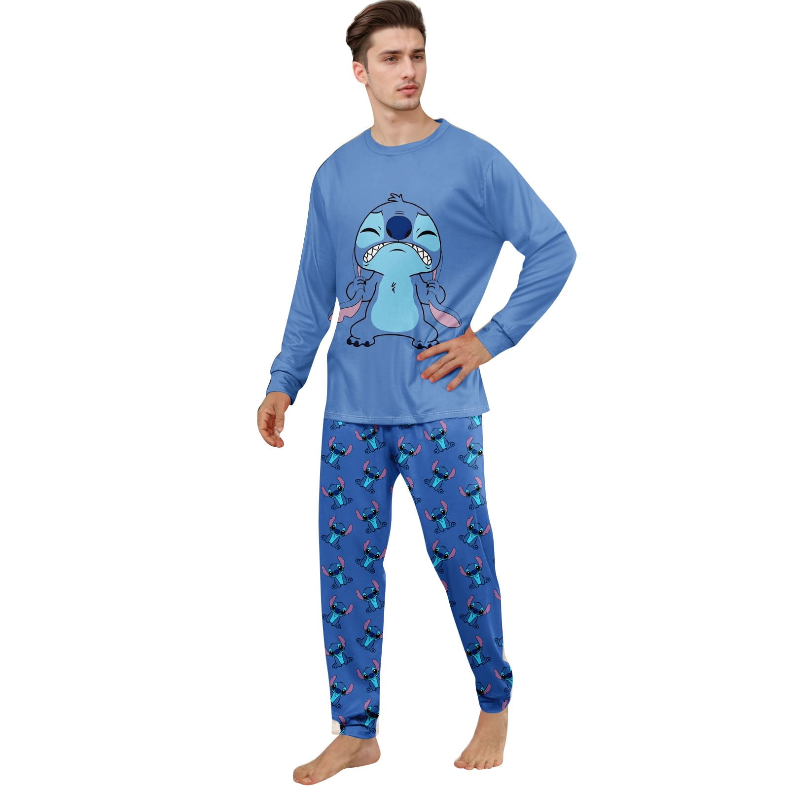 Stitch Pajamas Stitch Outfits,Prints Family Matching Long Sleeve Tops ...