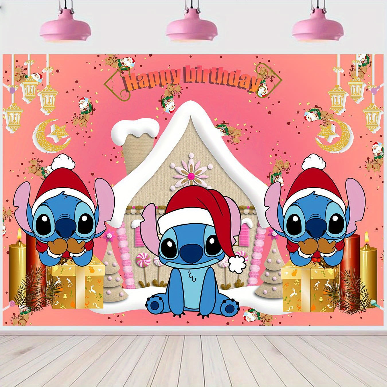 Stitch Party Decorations Happy Birthday Party Banner Stitch Party ...