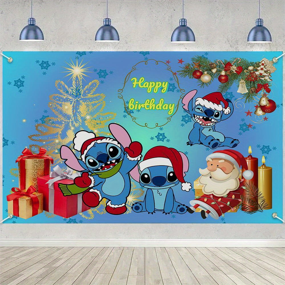 Stitch Party Decorations Happy Birthday Party Banner Stitch Party ...