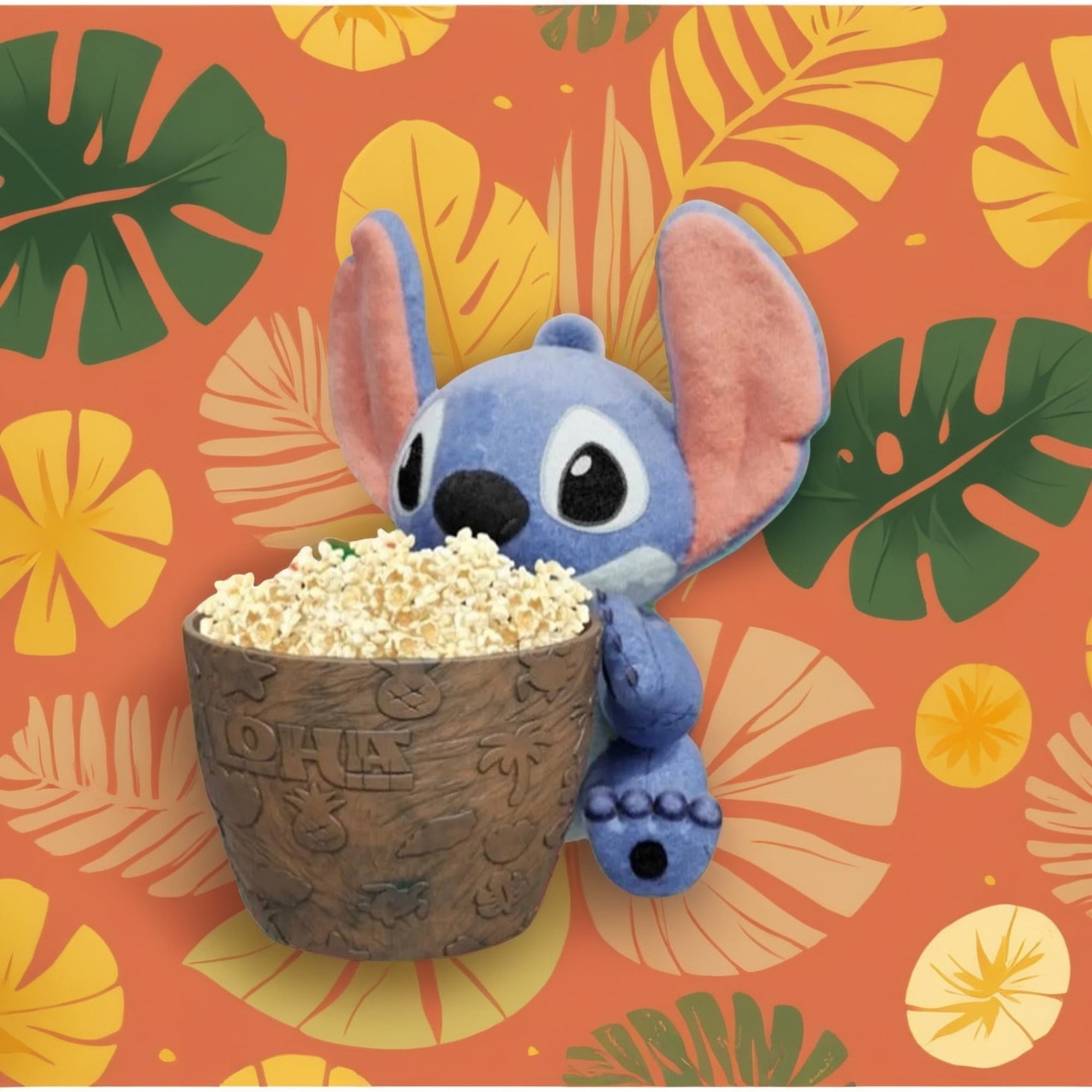 Stitch Pineapple Popcorn Bucket, Stitch 2025 Movie Collectible Popcorn ...