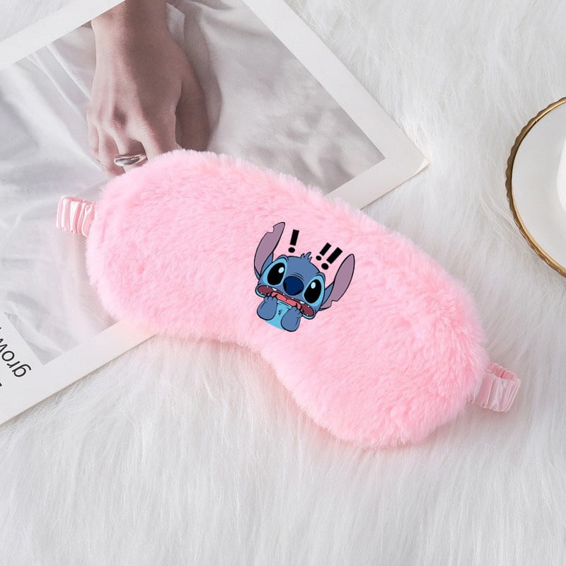 Stitch Plush Eye Mask,Cartoon-Themed,Light-Blocking,Multi-Style for ...