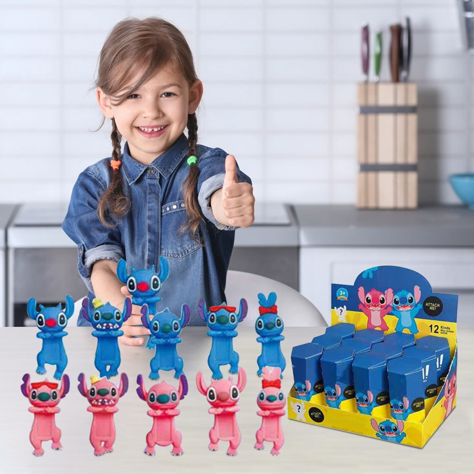 Stitch Plush Moke Cartoon Stitch Plush Toys U-Shaped Pillow Hooded Neck ...