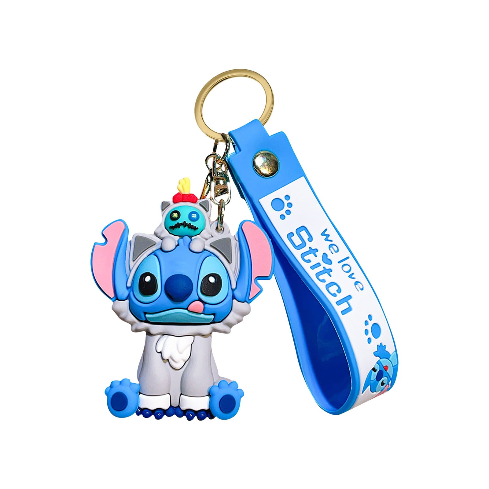 Stitch Plush Toy-Stitch Soft Rubber Doll Creative Cute Pvc Key Chain ...