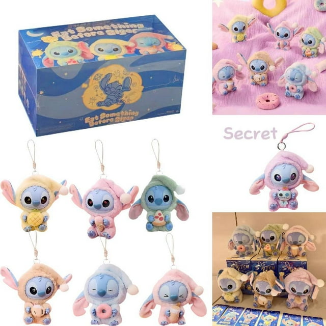 Stitch Plushie Blind Box - 6PCS Kawaii Mystery Box Stitch Action Figures, Eat Something Before ...
