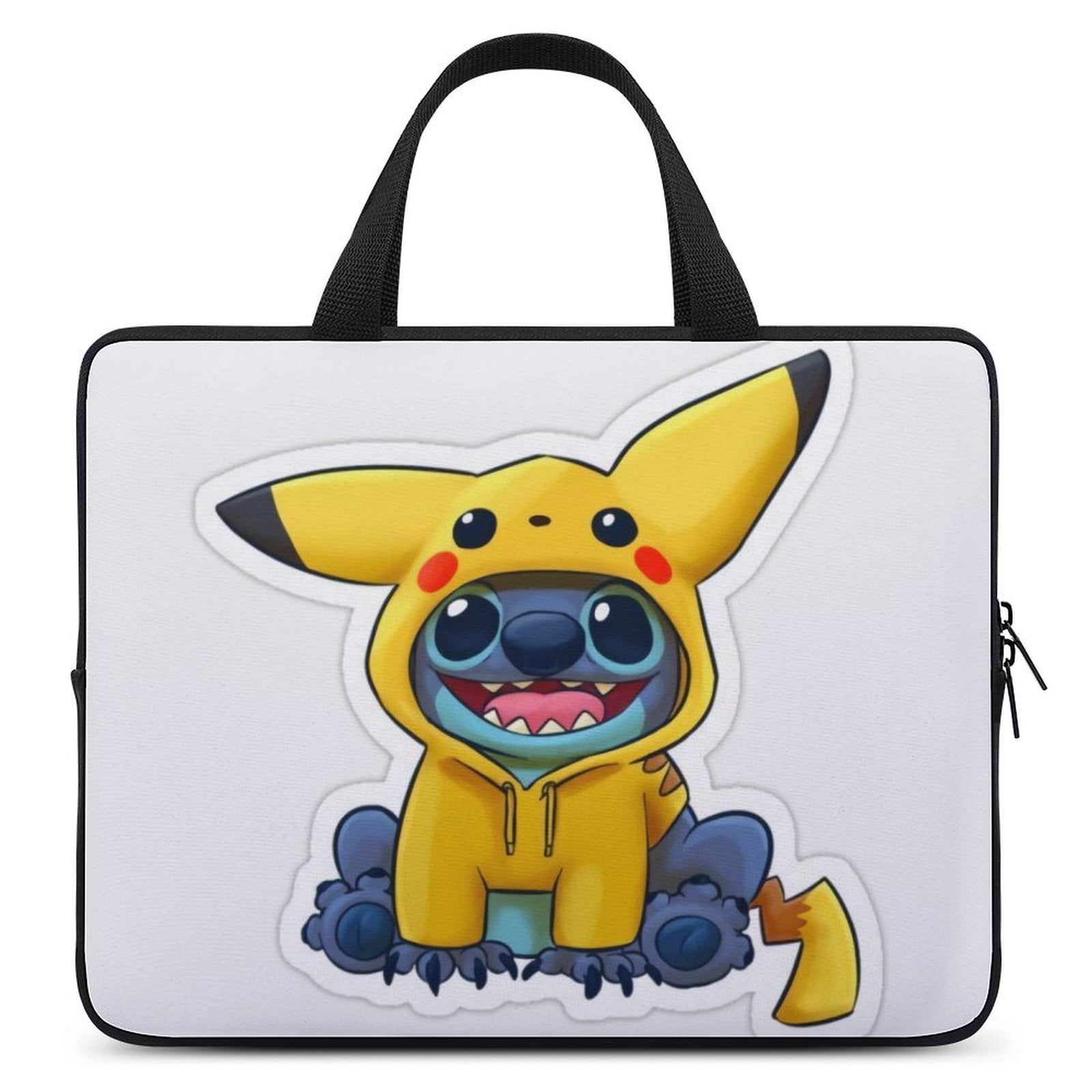Stitch Pokémon Pikachu Laptop Bag,Laptop Tote Bag for Women Men 17 Inch,Waterproof Diving Fabric ...