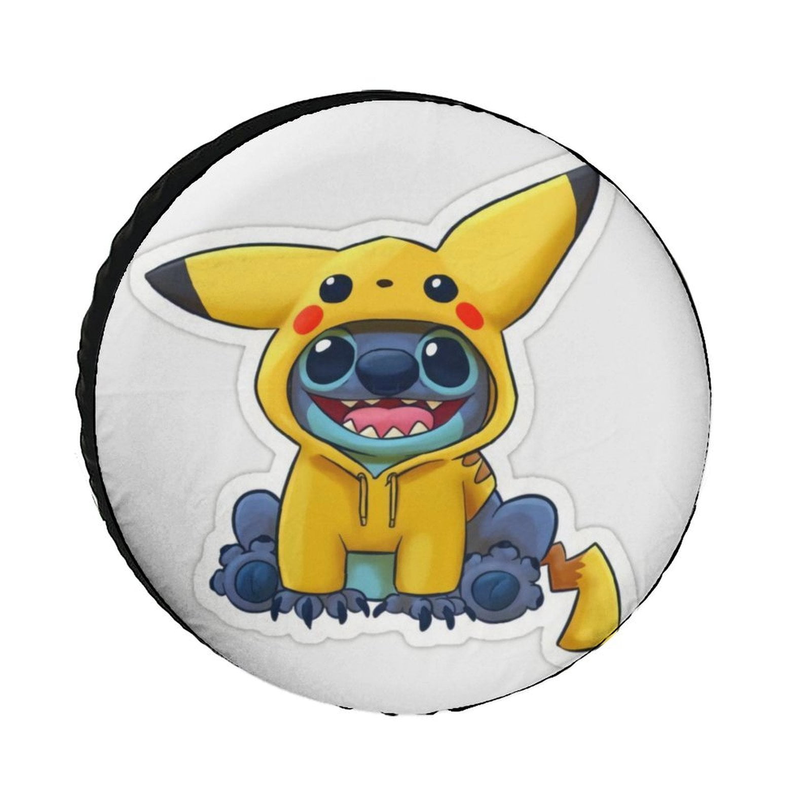 Stitch Pokémon Pikachu Waterproof Oxford Tire Covers, Spare Wheel ...