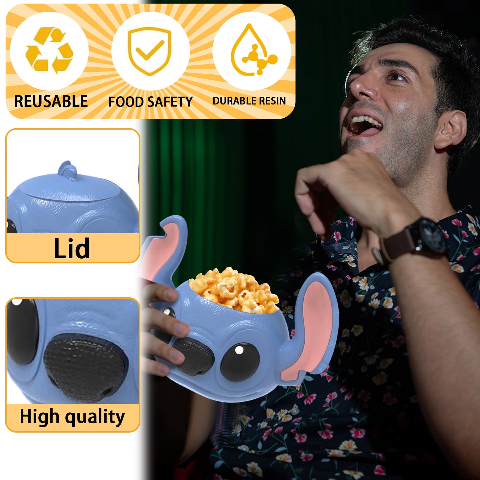 Stitch Popcorn Bucket 2025 Movie Edition – Stitch Movie 2025 Popcorn ...